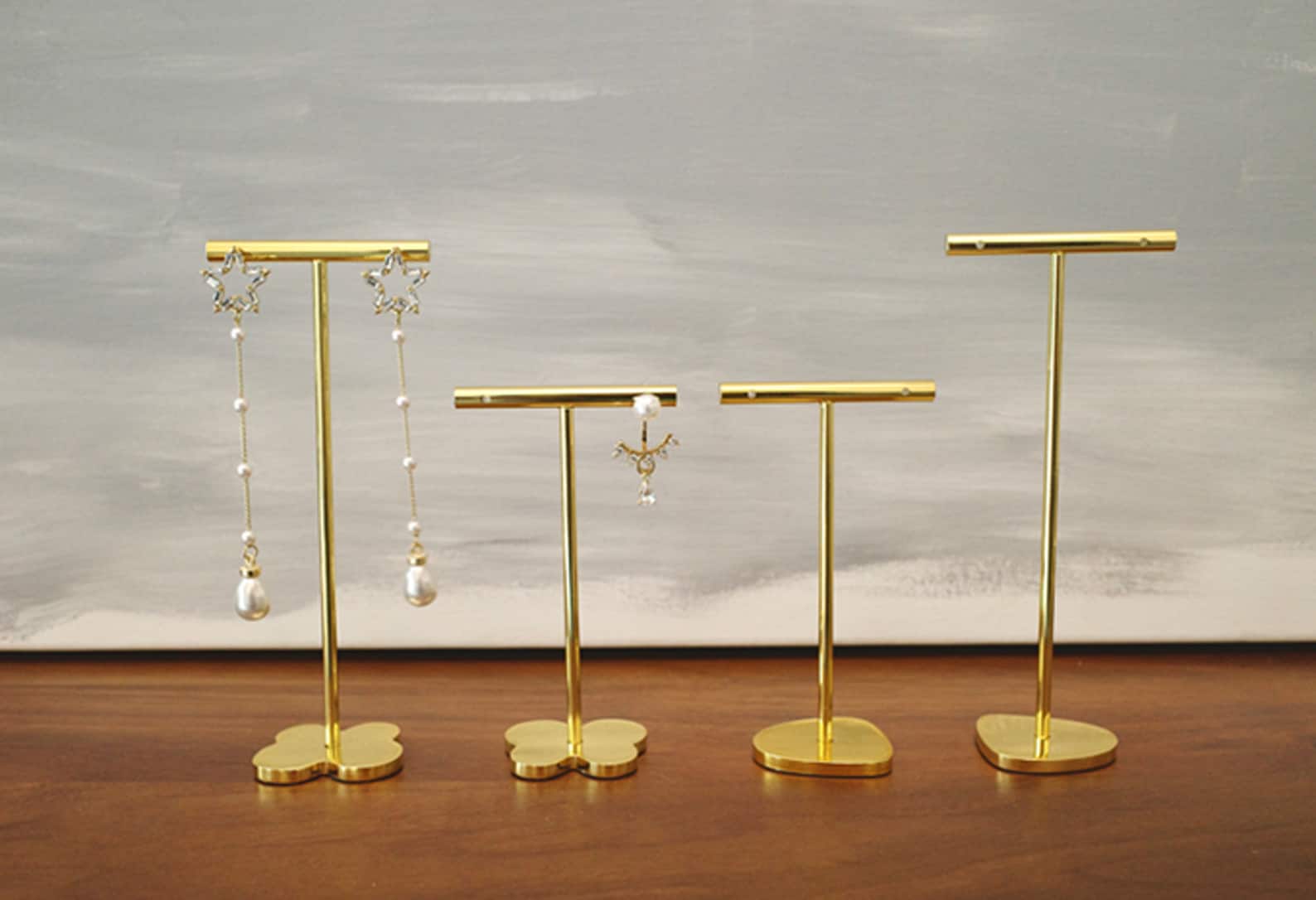 Gold Metal Earring Holder Earring Stand Jewelry Organizer - Etsy