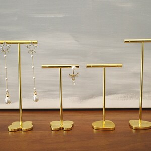 Gold Metal Earring Holder, Earring Stand, Jewelry Organizer, Earring ...
