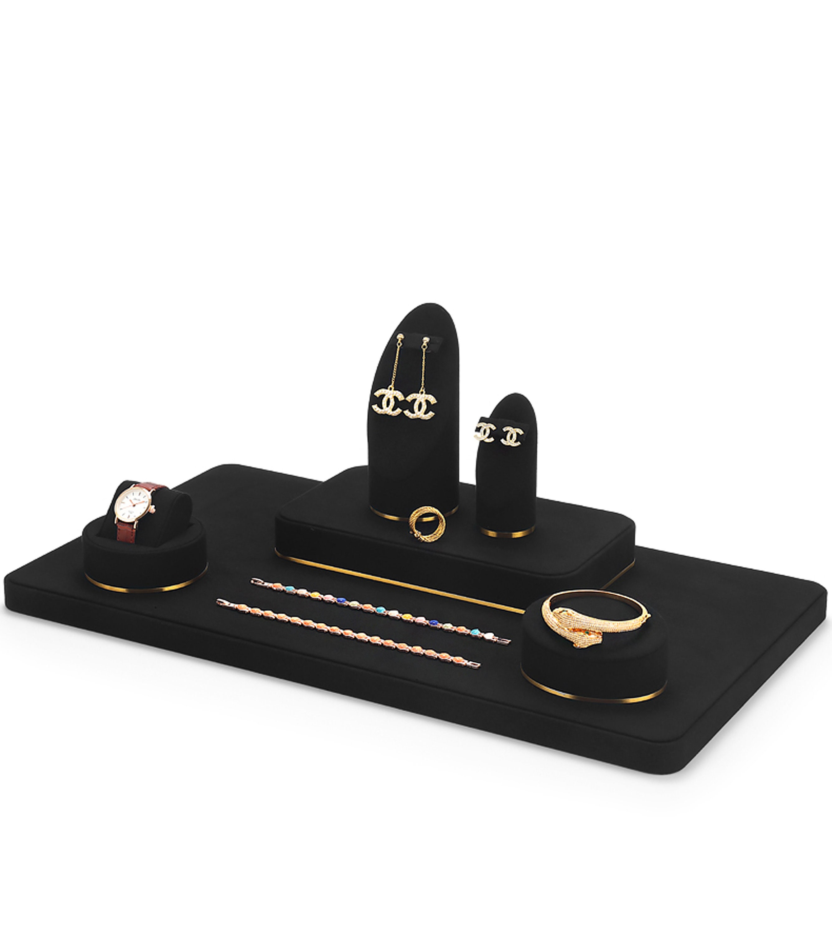 Retro Jewelry Display Black Velvet Jewelry Display Earring - Etsy