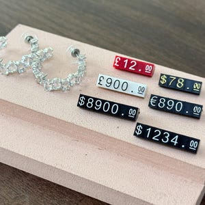 Price Tag, Price Sign, Mini Price Tag, Price Tag for Jewelry Display ...