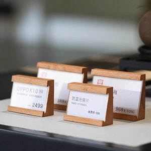 Price Tag, Brand Sign, Wood Acrylic Brand Sign, Price Tag for Jewelry ...