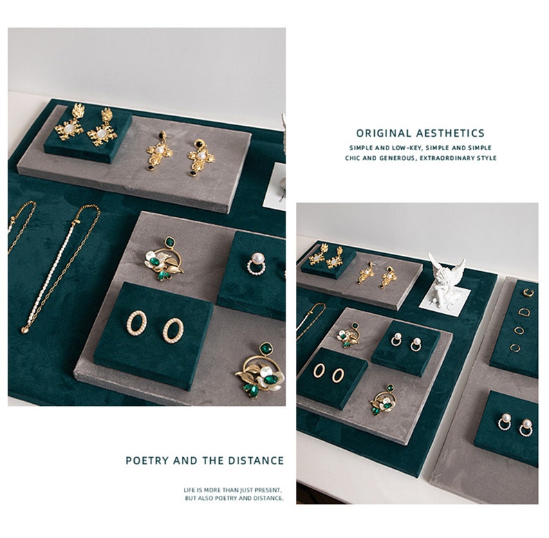 Retro Jewelry Display Velvet Jewelry Display Necklace - Etsy