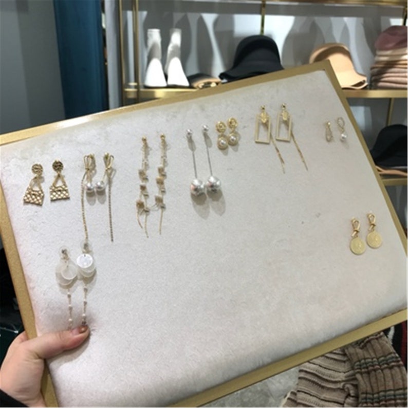 Velvet Earring Display Frame Velvet Jewelry Display Earring - Etsy