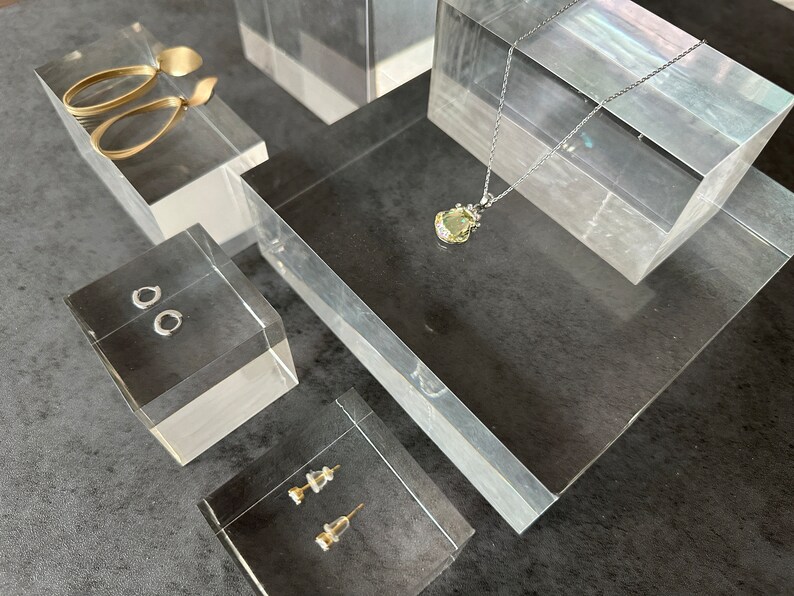 Clear Acrylic Jewelry Display Set Acrylic Jewelry Stand - Etsy