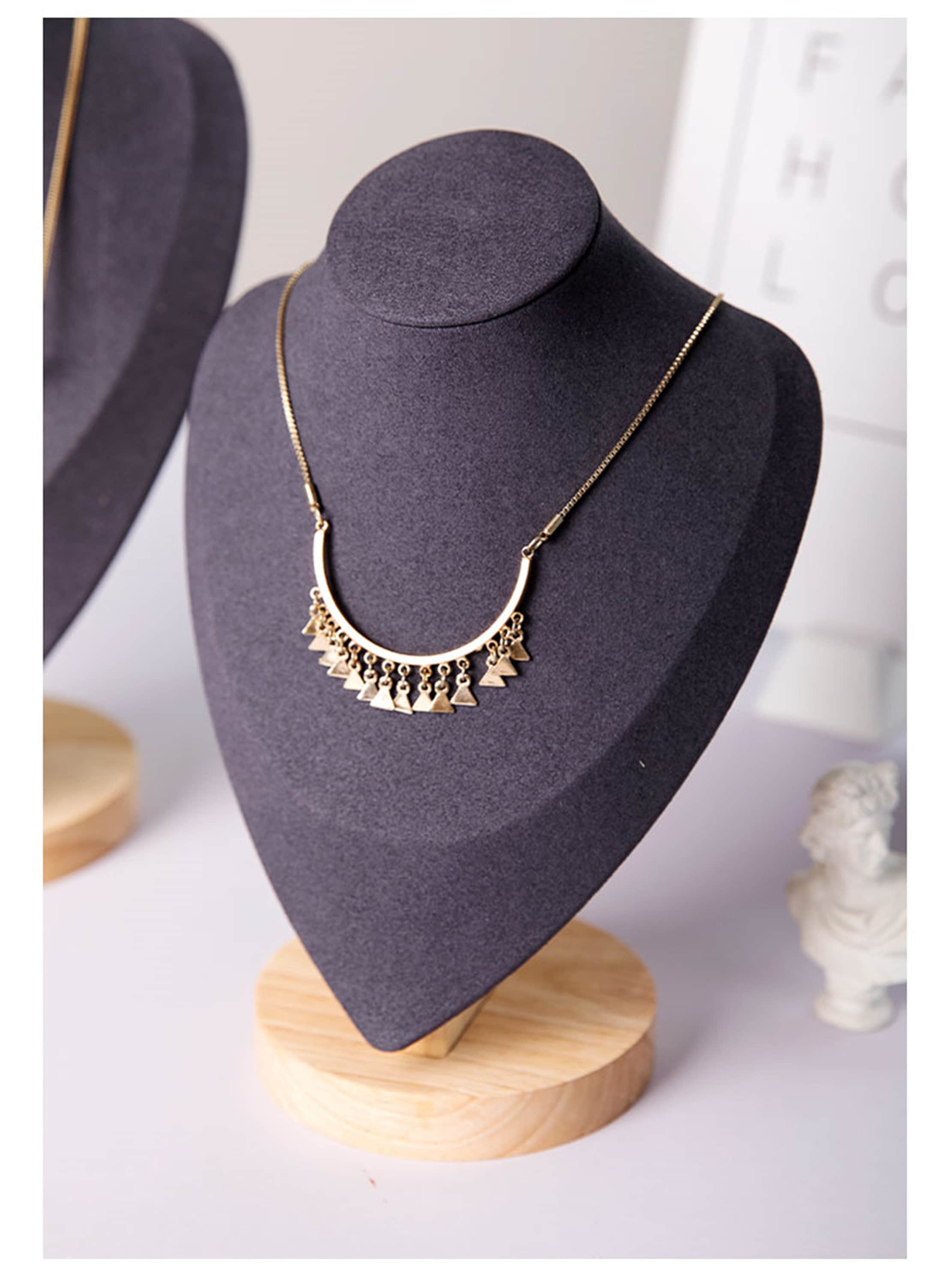 Velvet Display For Jewelry Display Necklace Holder Green | Etsy