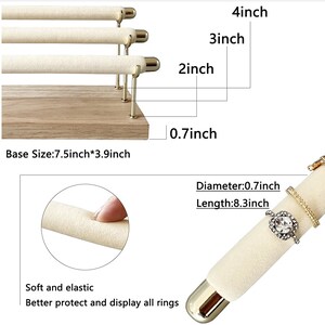 Rings Display, Ring Holder, Detachable Ring Display, Three Tier Ring ...