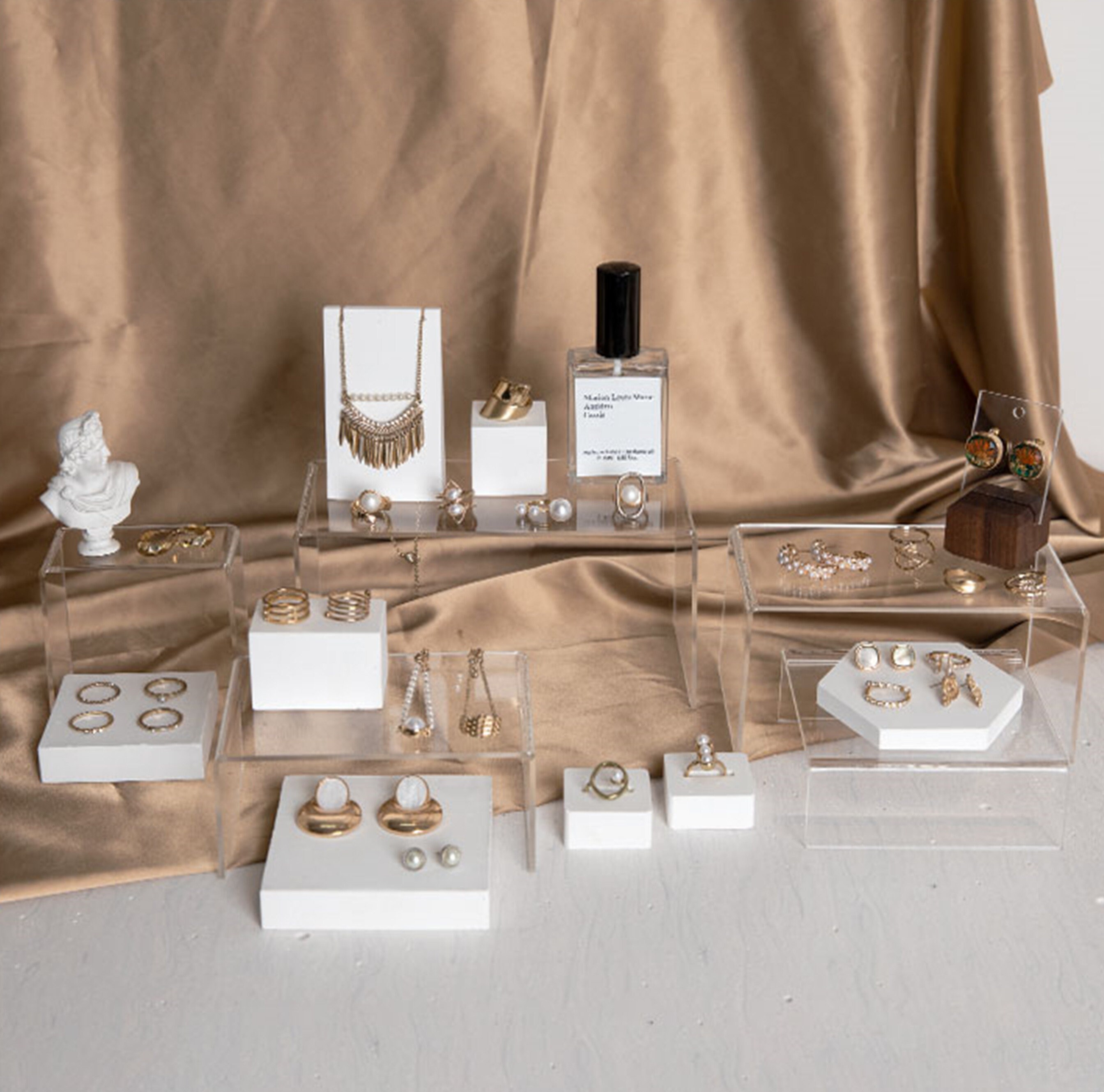 Clear Acrylic Jewelry Display Set Acrylic Jewelry Stand - Etsy