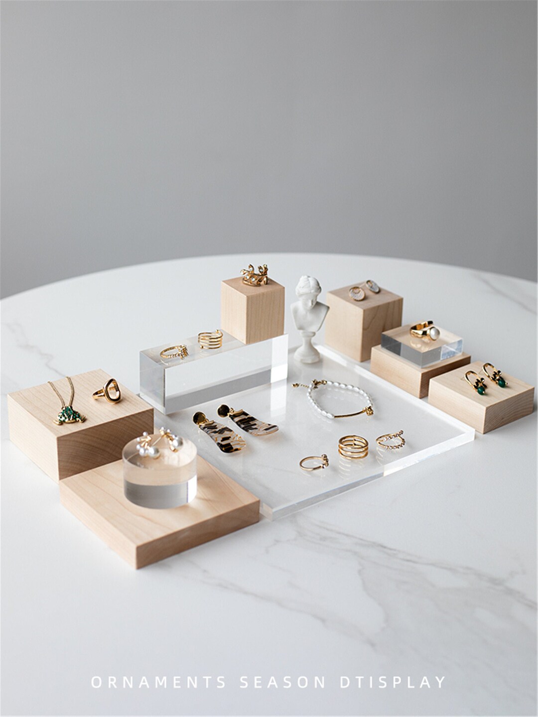 Jewelry Display Set, Acrylic Jewelry Stand, Jewelry Organizer, Ring ...