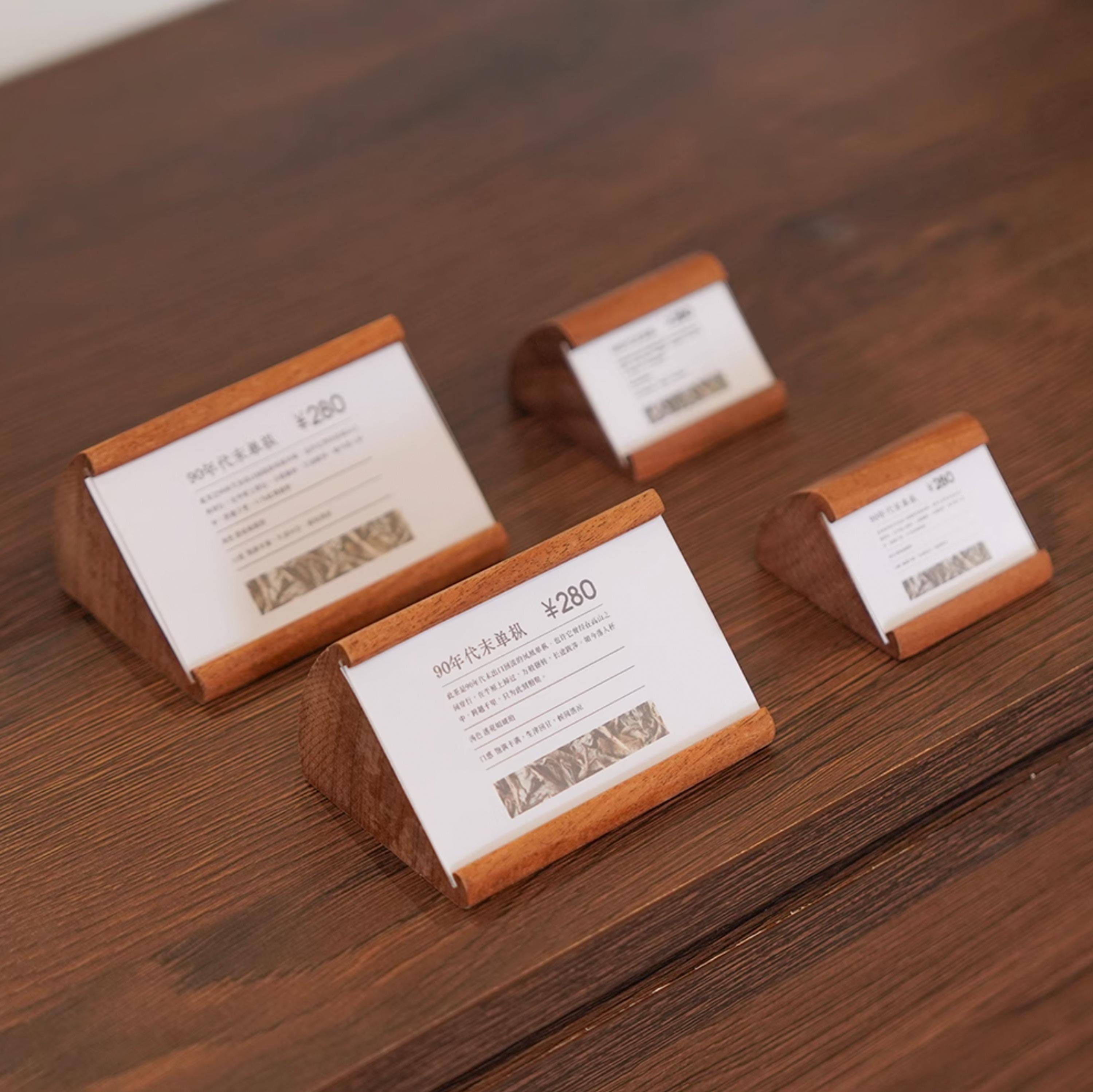 Wood & Acrylic Price Tag: Retail Display Stand, Brand Sign - Etsy