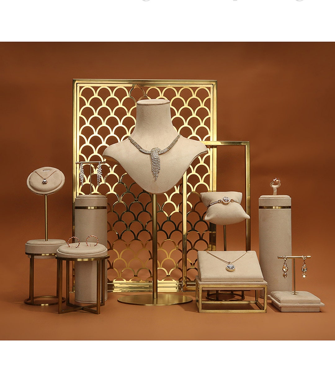 Metal Jewelry Display, Jewelry Display Set, Jewelry Organizer, Jewelry ...