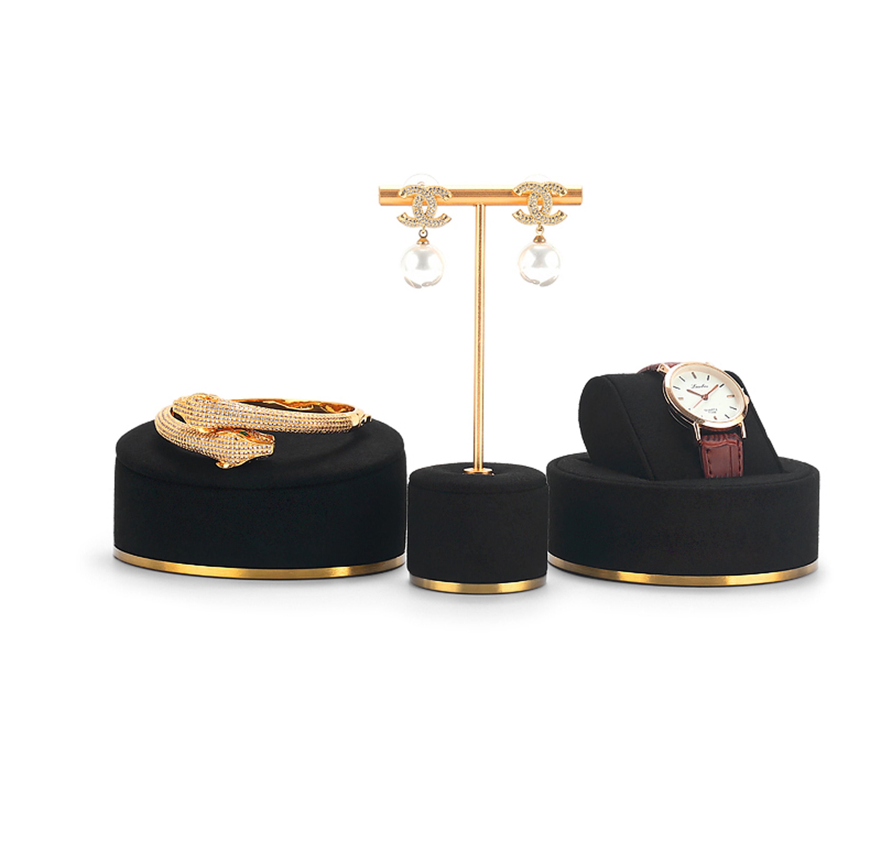 Retro Jewelry Display Black Velvet Jewelry Display Earring - Etsy