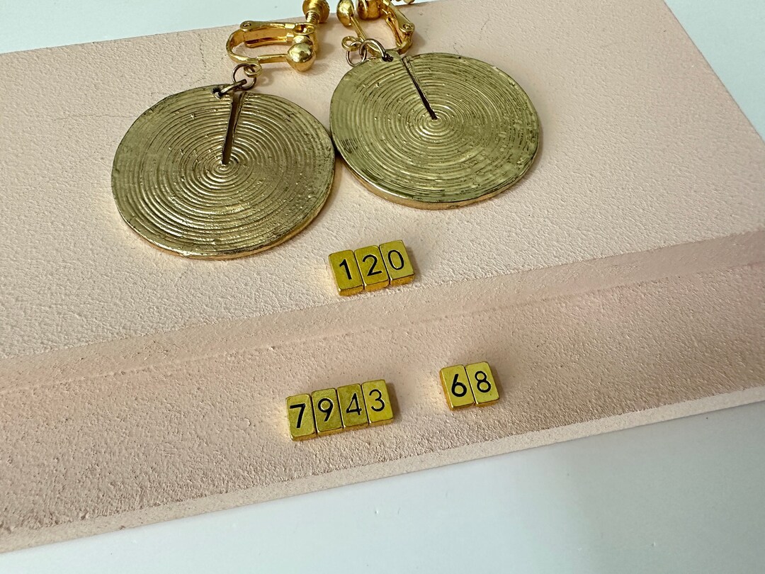 Gold Metal Price Tag: Adjustable Number Display for Retail - Etsy