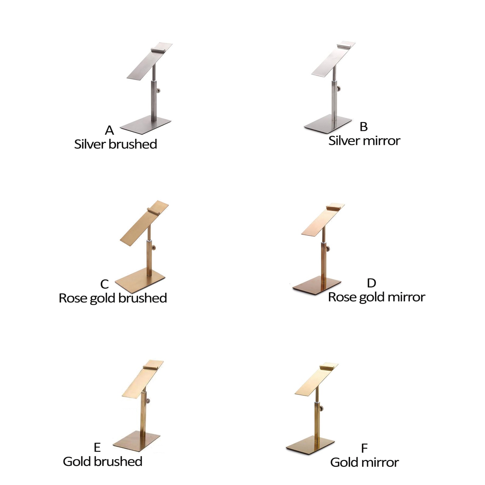 Adjustable Height Stainless Steel Shoe Display Stand: Retail Rack - Etsy