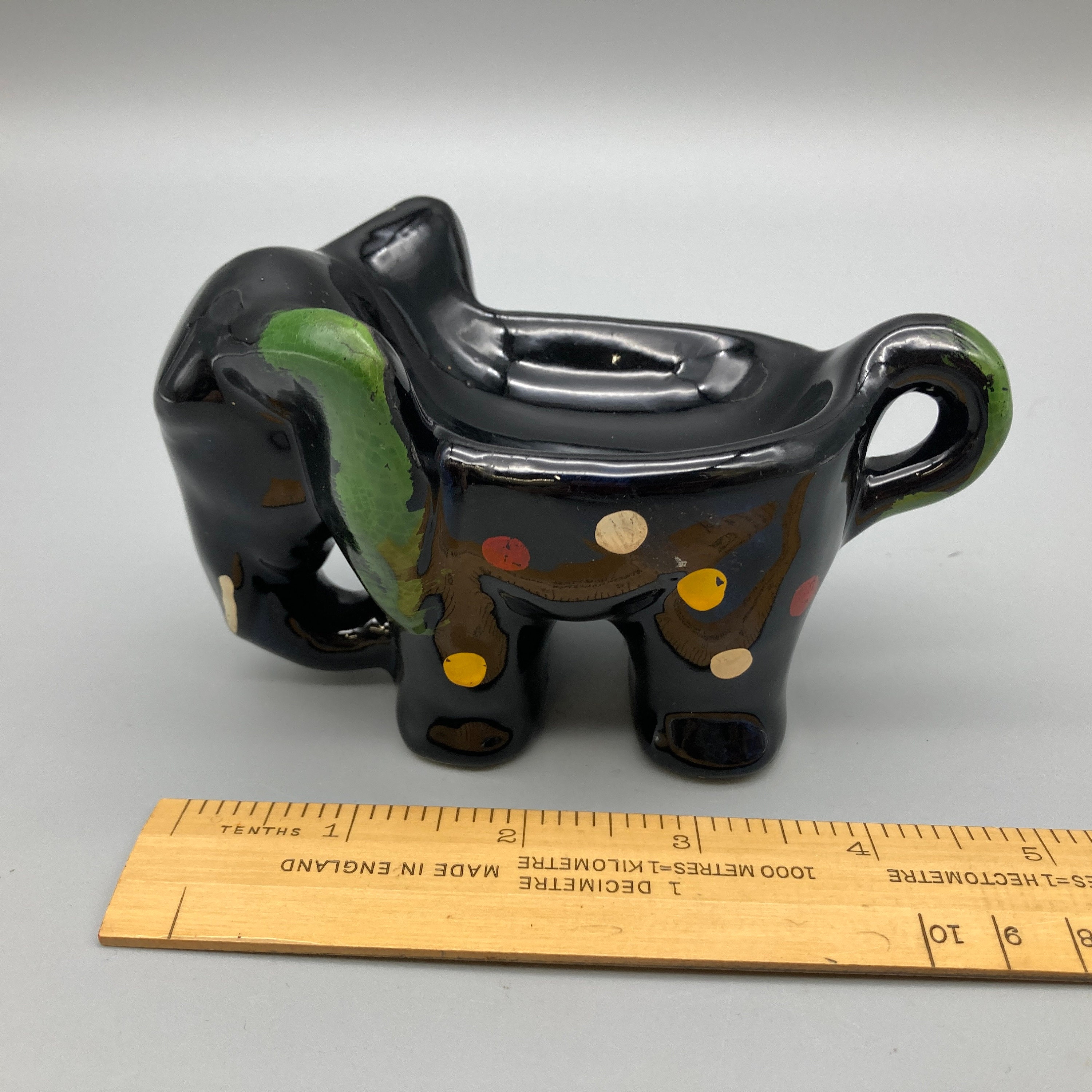 Zell Schmider Pottery Black Elephant 1950s Ashtray by - Etsy