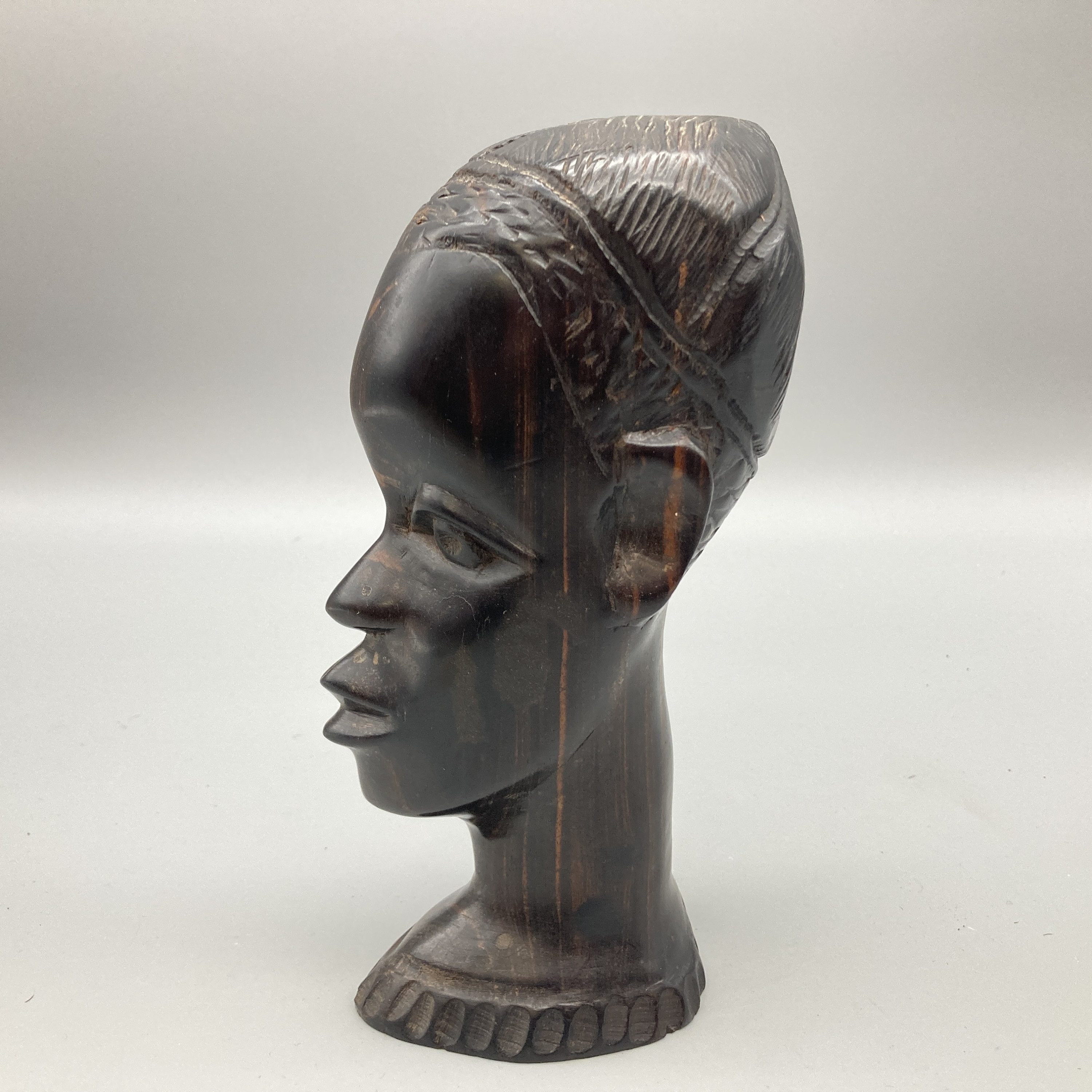 Hand Carved Wooden African Bust Traditional Head Figurine 7.5" Tall - Etsy