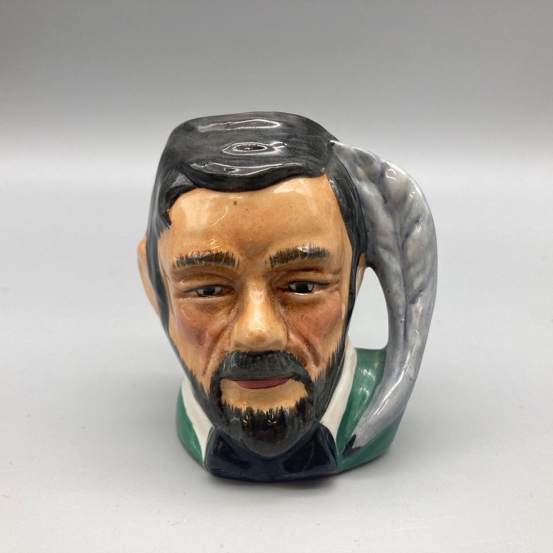Miniature Ceramic Toby Jug Victorian Writer With Beard Vintage Small ...