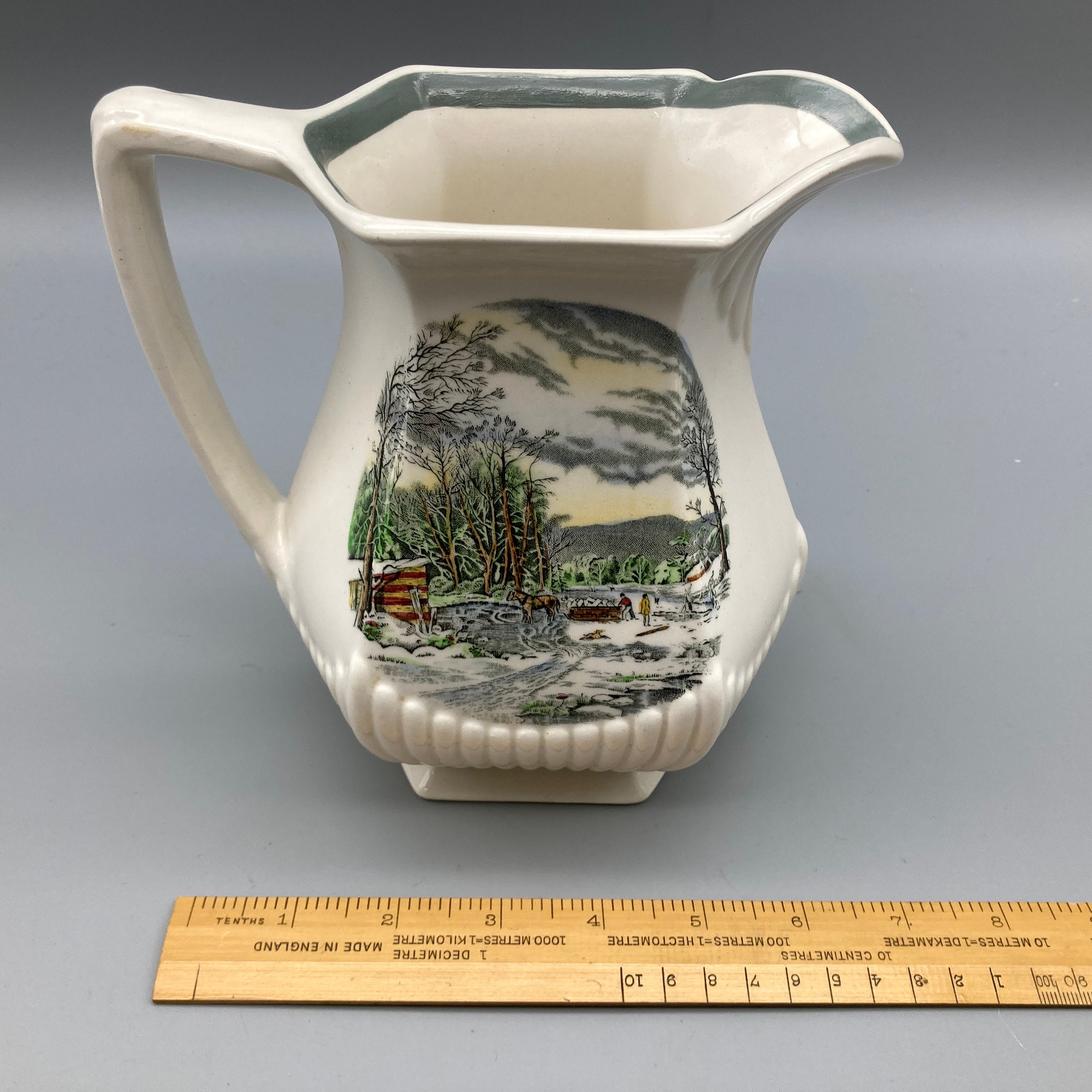 Wm Adams & Sons 'old Winter Scenes' English Ironstone - Etsy