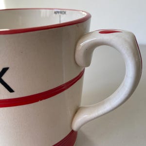 Kleen Kitchen Ware 1 Pint Red and Cream Milk Jug by Sadler - Vintage ...