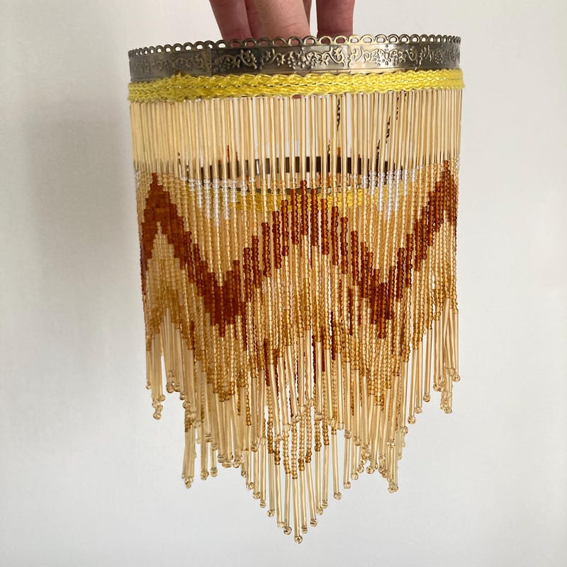Beaded Lampshade - Etsy