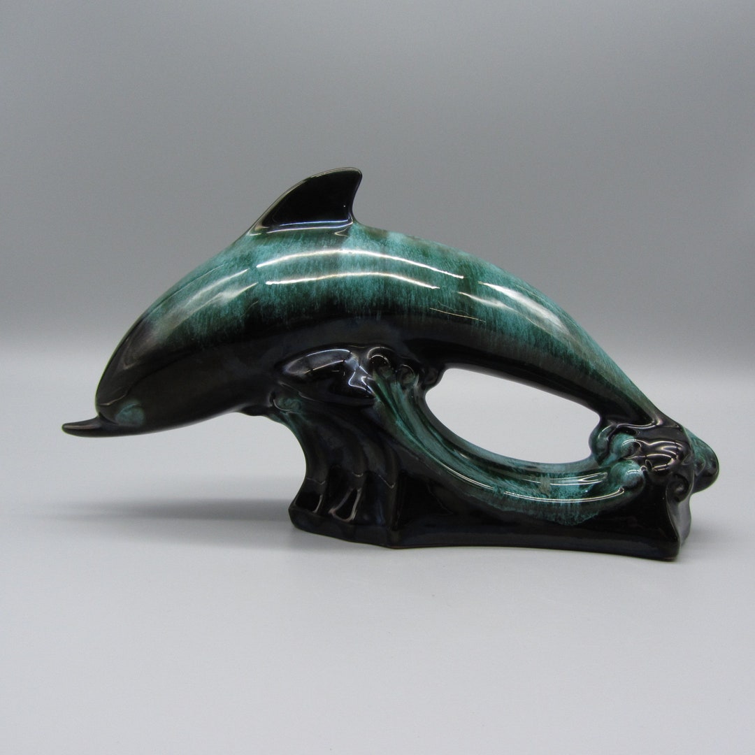 Vintage Canadian Blue Mountain Pottery Ceramic Leaping Dolphin - Etsy UK