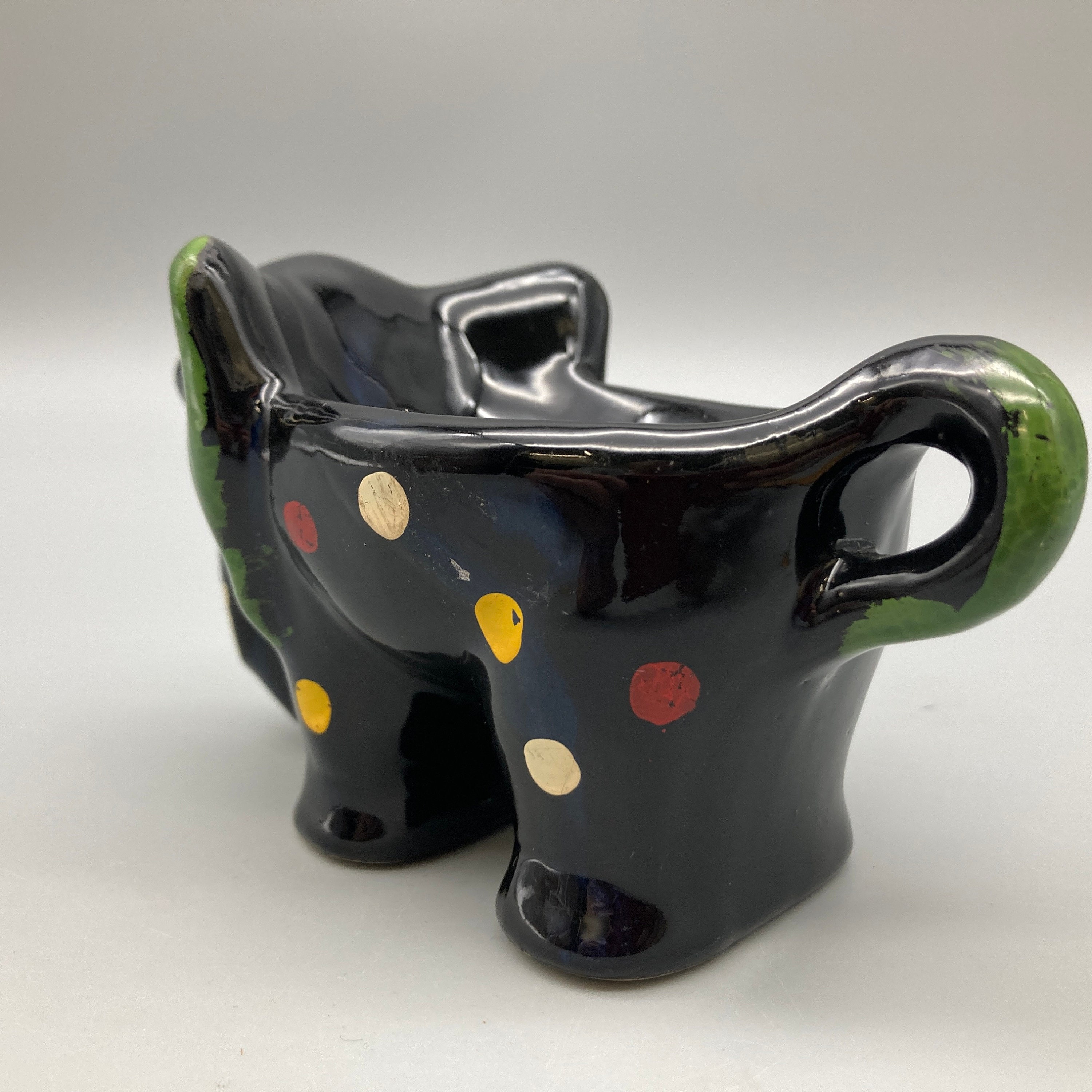 Zell Schmider Pottery Black Elephant 1950s Ashtray by - Etsy