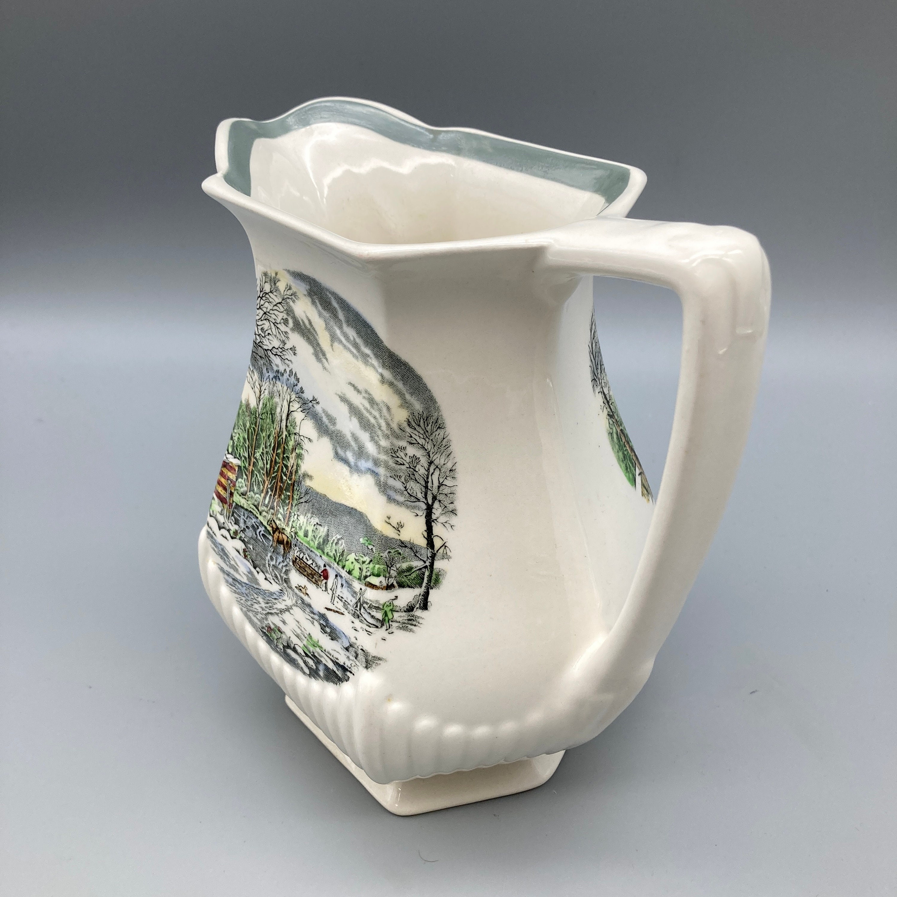 Wm Adams & Sons 'old Winter Scenes' English Ironstone - Etsy