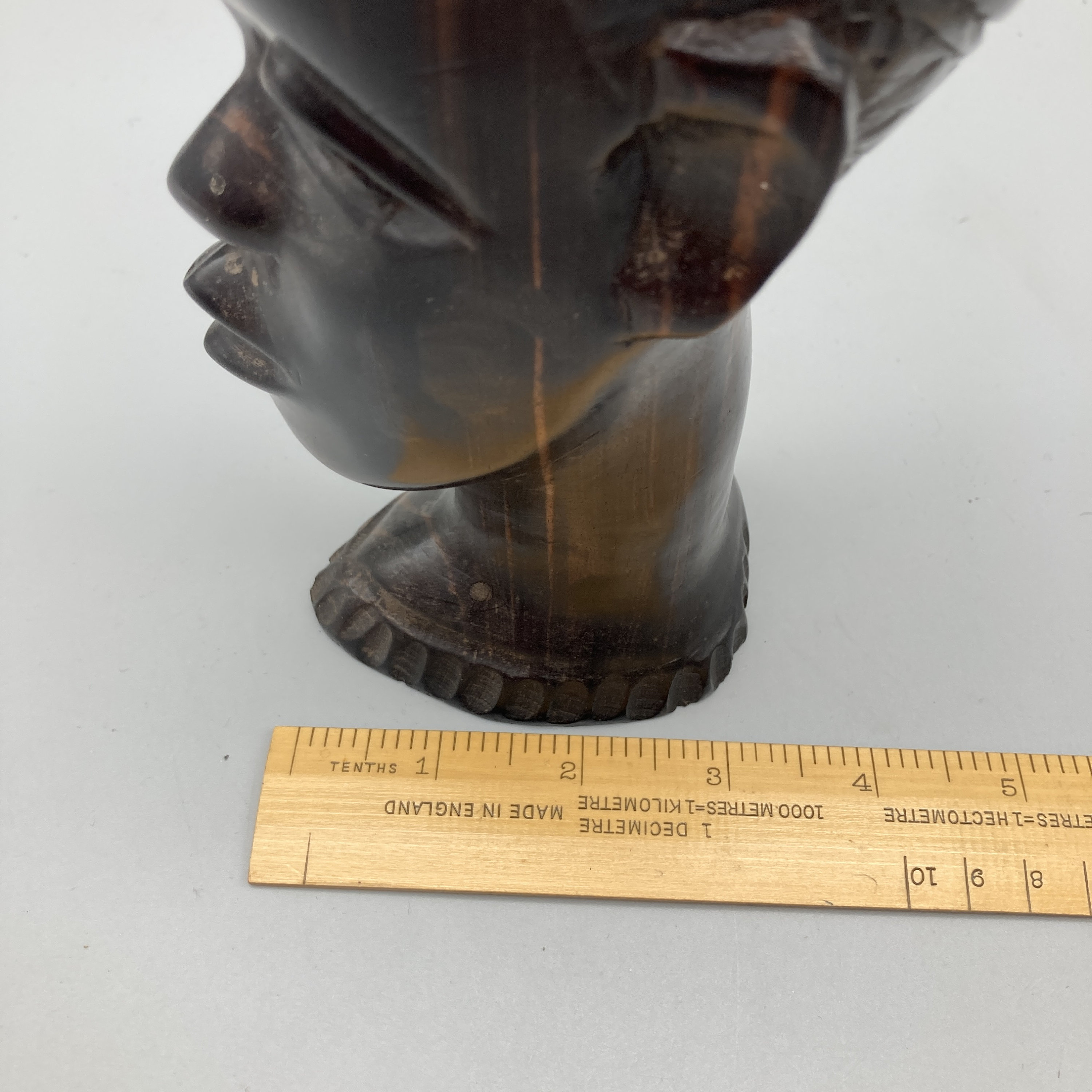 Hand Carved Wooden African Bust Traditional Head Figurine 7.5" Tall - Etsy