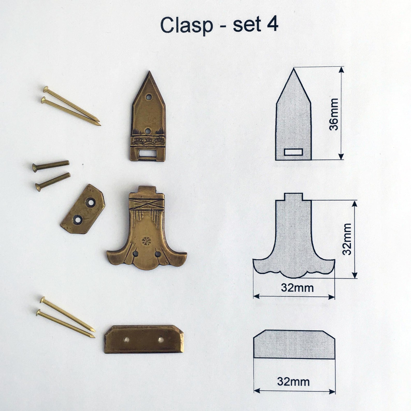 Bookbinding Clasps Sets Bookbinding Tools - Etsy