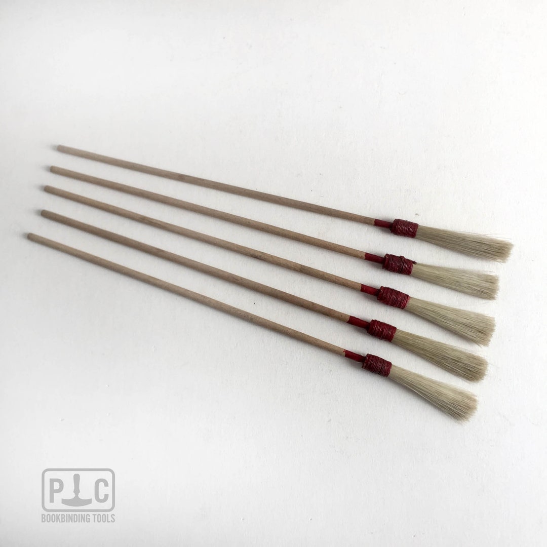Set of 5 Brushes - Marbling - Ebru - Bookbinding Tools - Etsy Australia