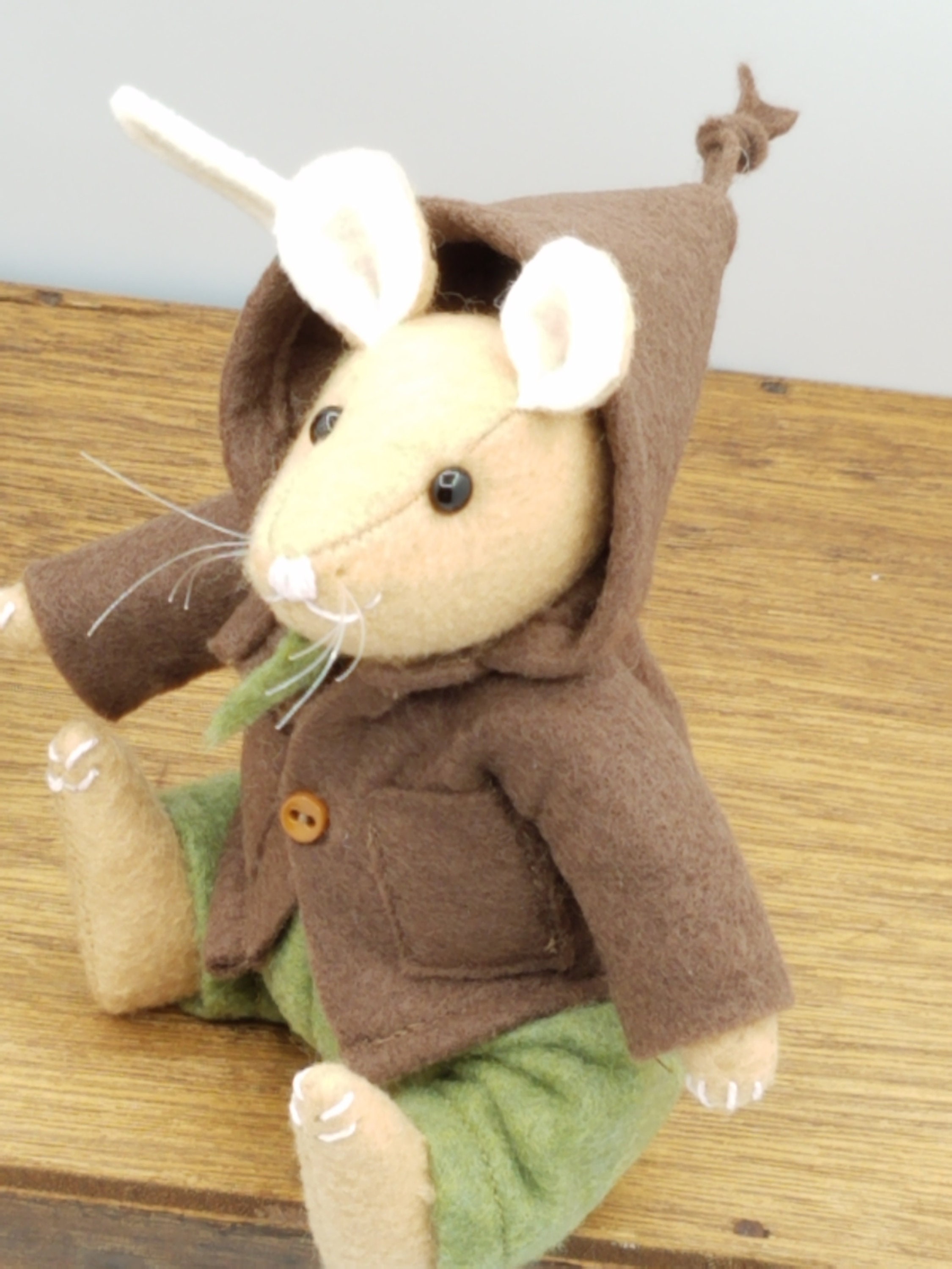 Felt Handmade Mouse Collectible Felt Mouse Felt Plushie | Etsy