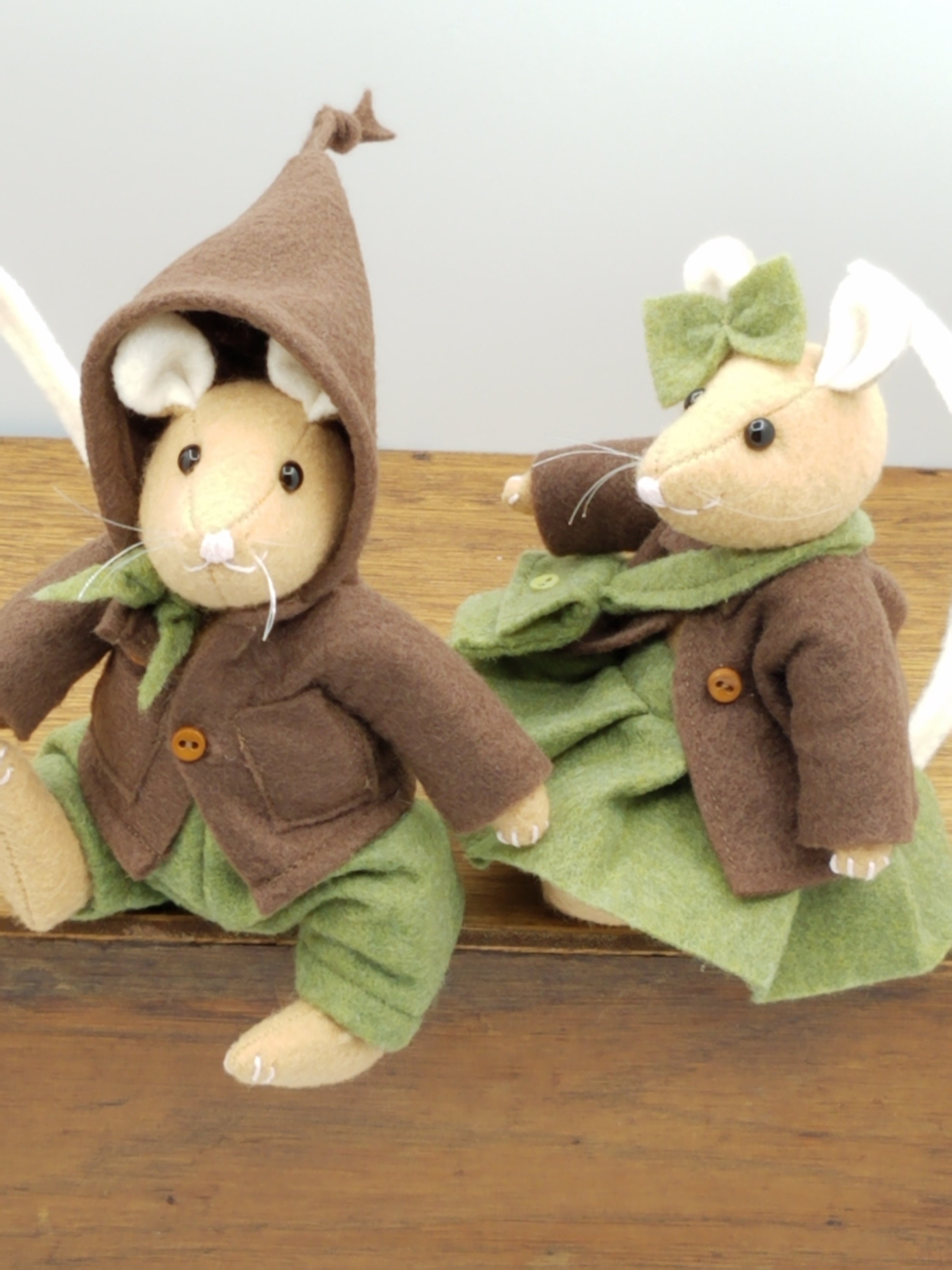 Felt Handmade Mouse Collectible Felt Mouse Felt Plushie | Etsy