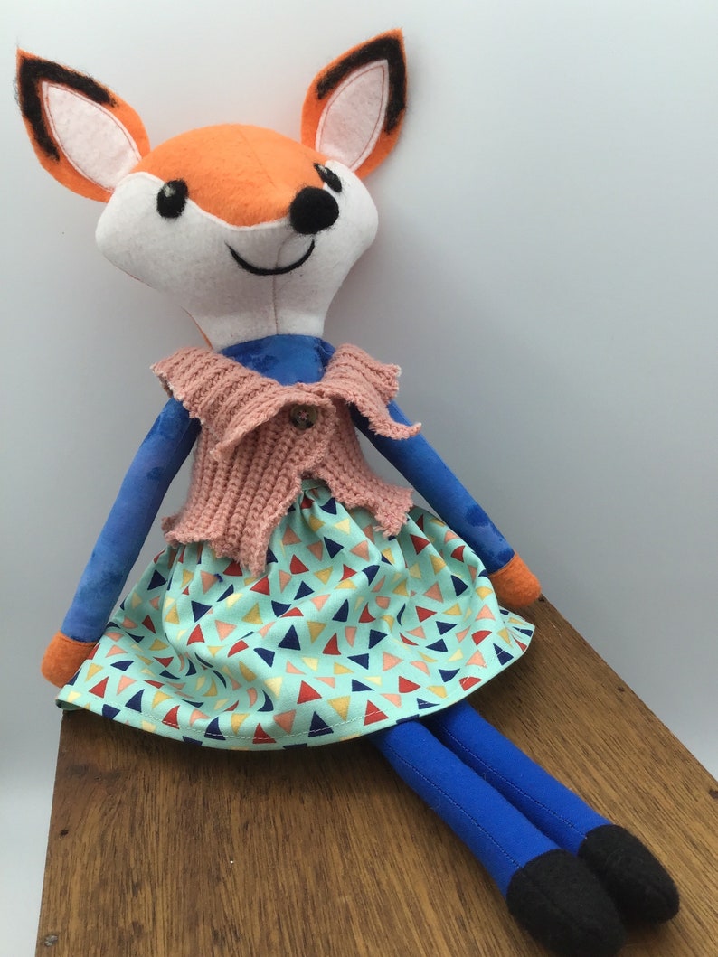 Felt 19 Stuffed Fox Decor Nursery Stuffie Fox Large - Etsy