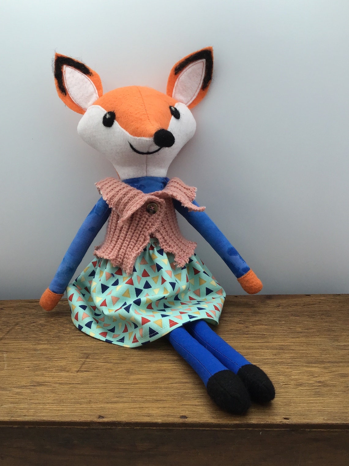 Felt 19 Stuffed Fox Decor Nursery Stuffie Fox Large - Etsy