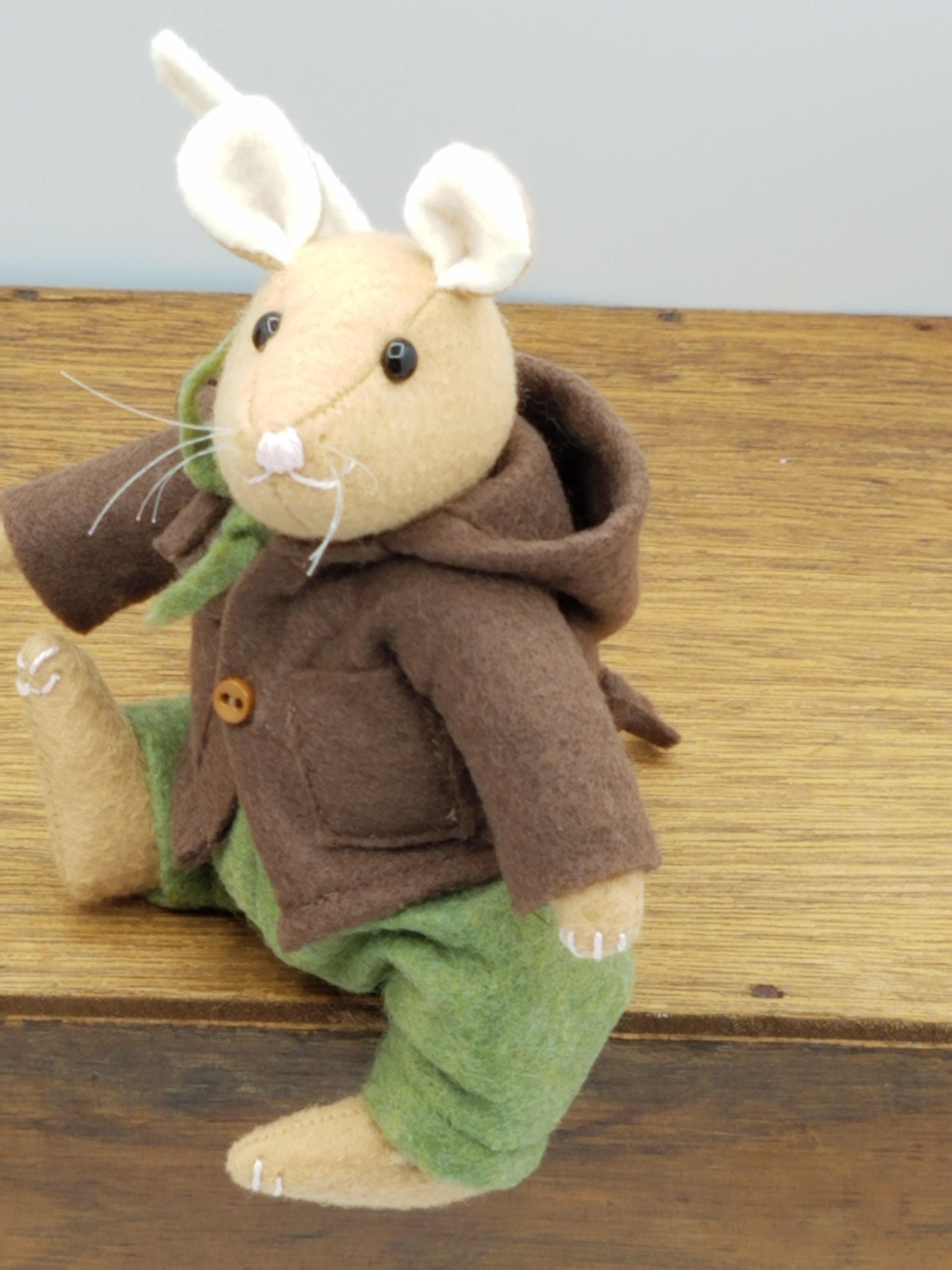 Felt Handmade Mouse Collectible Felt Mouse Felt Plushie | Etsy