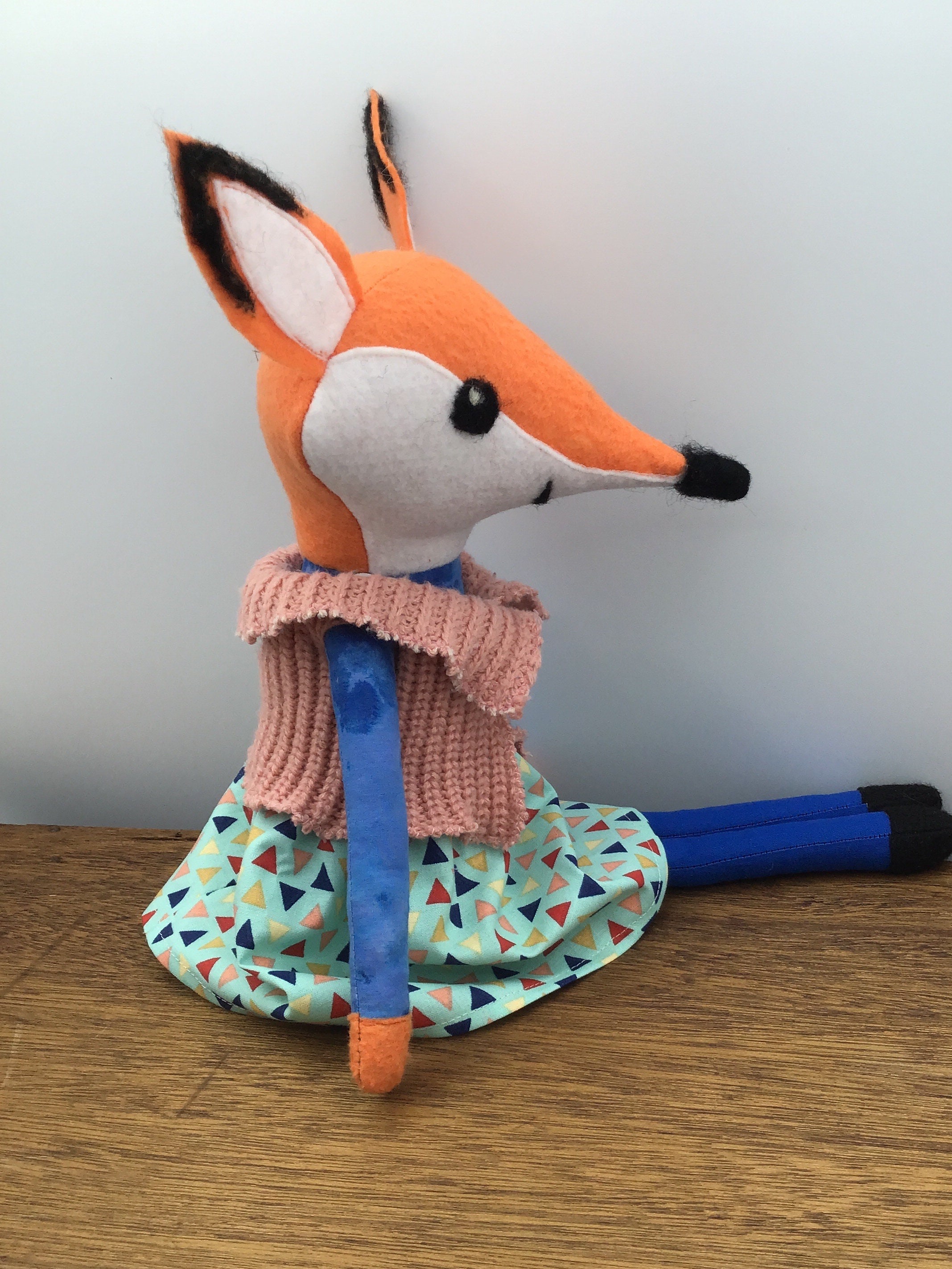 Felt 19 Stuffed Fox Decor Nursery Stuffie Fox Large - Etsy
