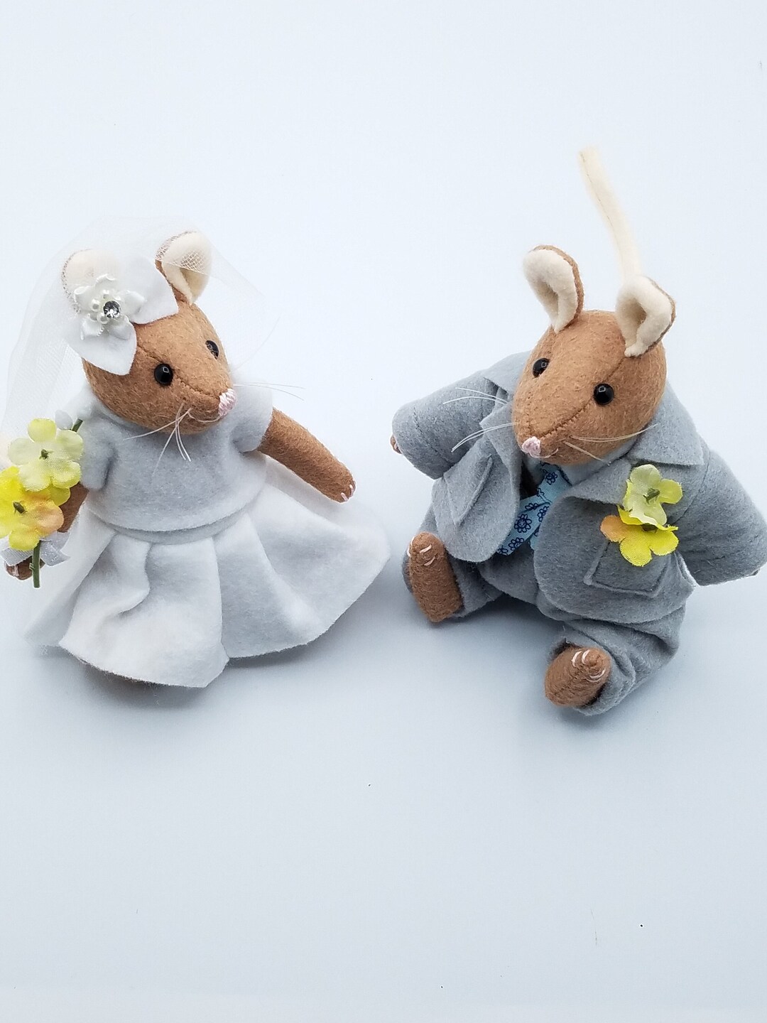 Felt Mice Wedding Couples,wedding Gift, Wedding Mice Gift One of a Kind ...