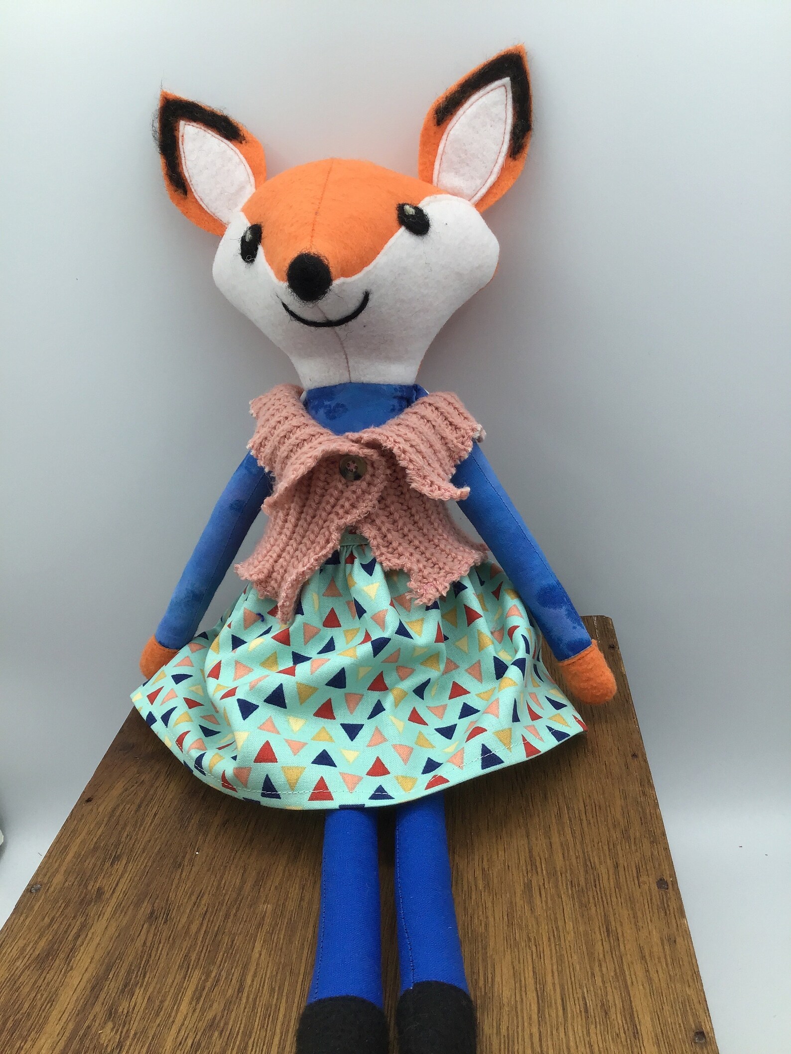 Felt 19 Stuffed Fox Decor Nursery Stuffie Fox Large - Etsy