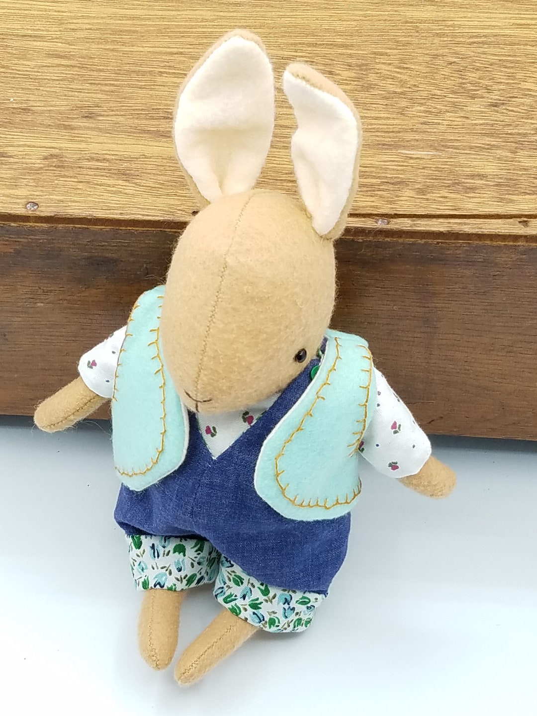 Felt Plushie Rabbit,felt Animal Nursery Bunny,plushie Felt Rabbit ...