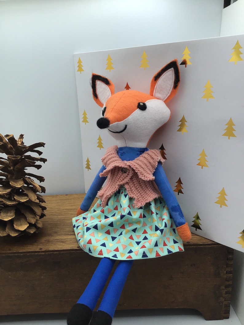 Felt 19 Stuffed Fox Decor Nursery Stuffie Fox Large - Etsy