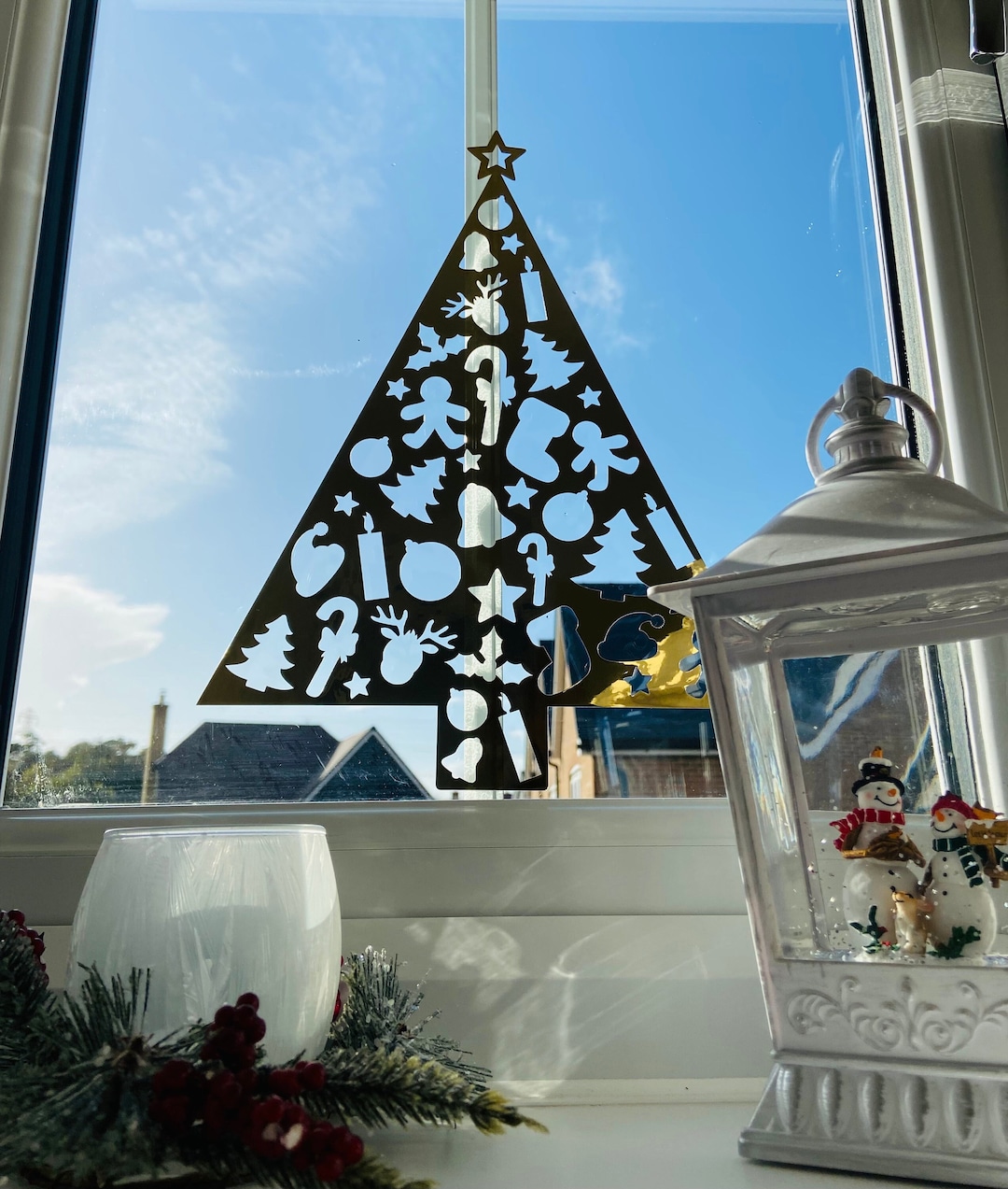 Christmas Tree Window Decoration, Christmas Tree, Christmas Decoration ...