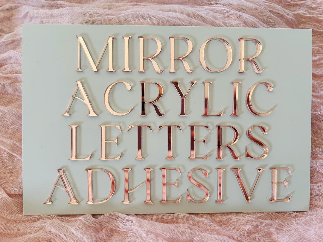 Mirror Acrylic Letters: DIY Wedding Sign, Nursery Decor - Etsy