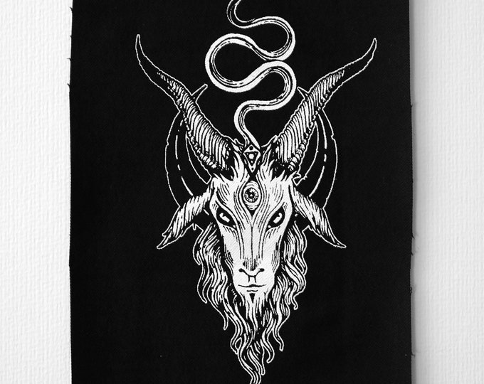 Moon-goat Screen Printed Patch - Etsy