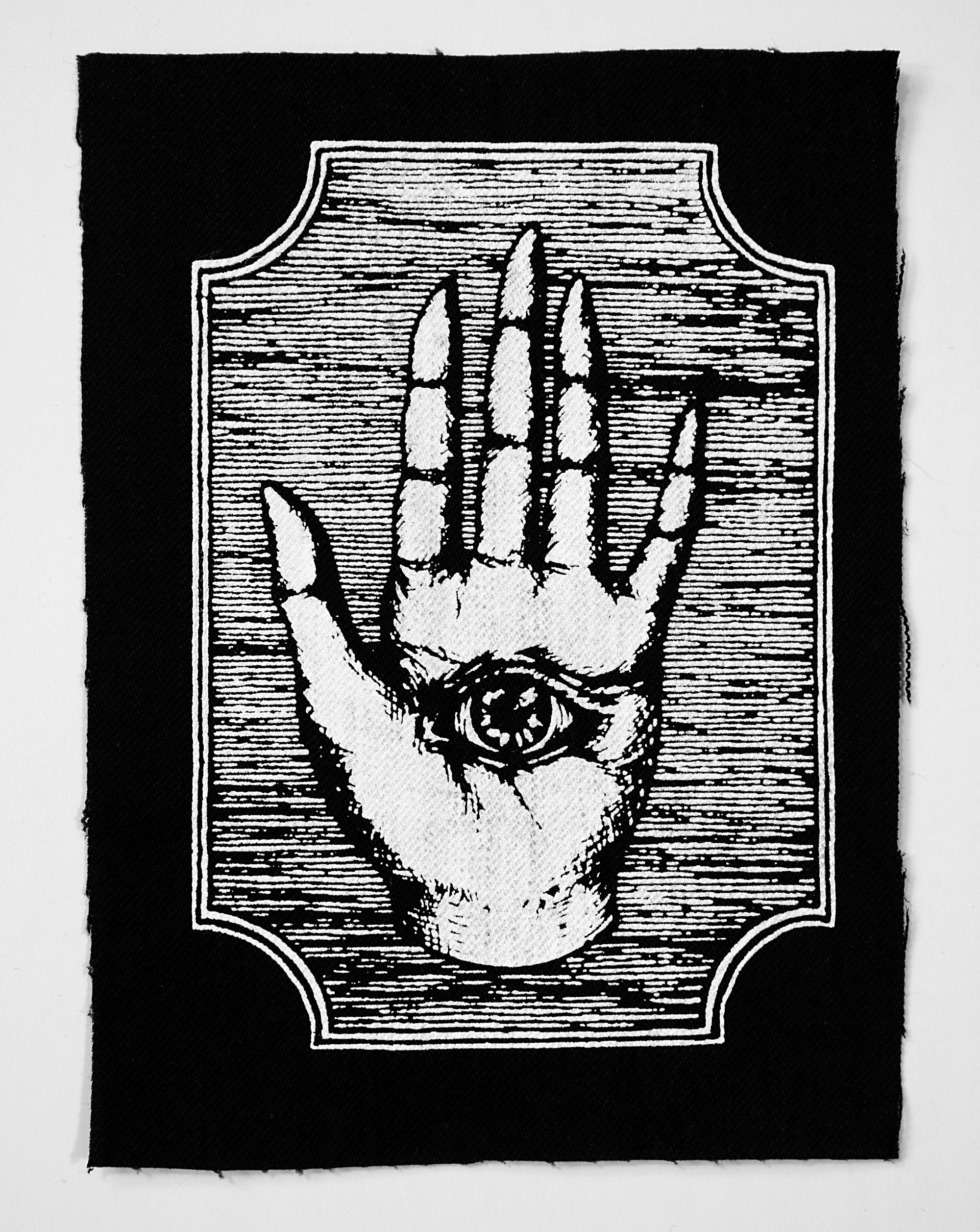 Apotropaic Hand Screen Printed Patch - Etsy