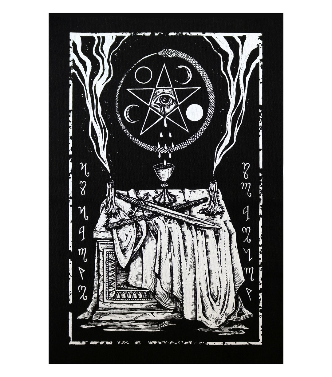 The Magician - Screen Printed Backpatch - Etsy