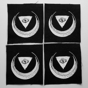 Screen Printed Patch "wisdom of the Moon" - Etsy