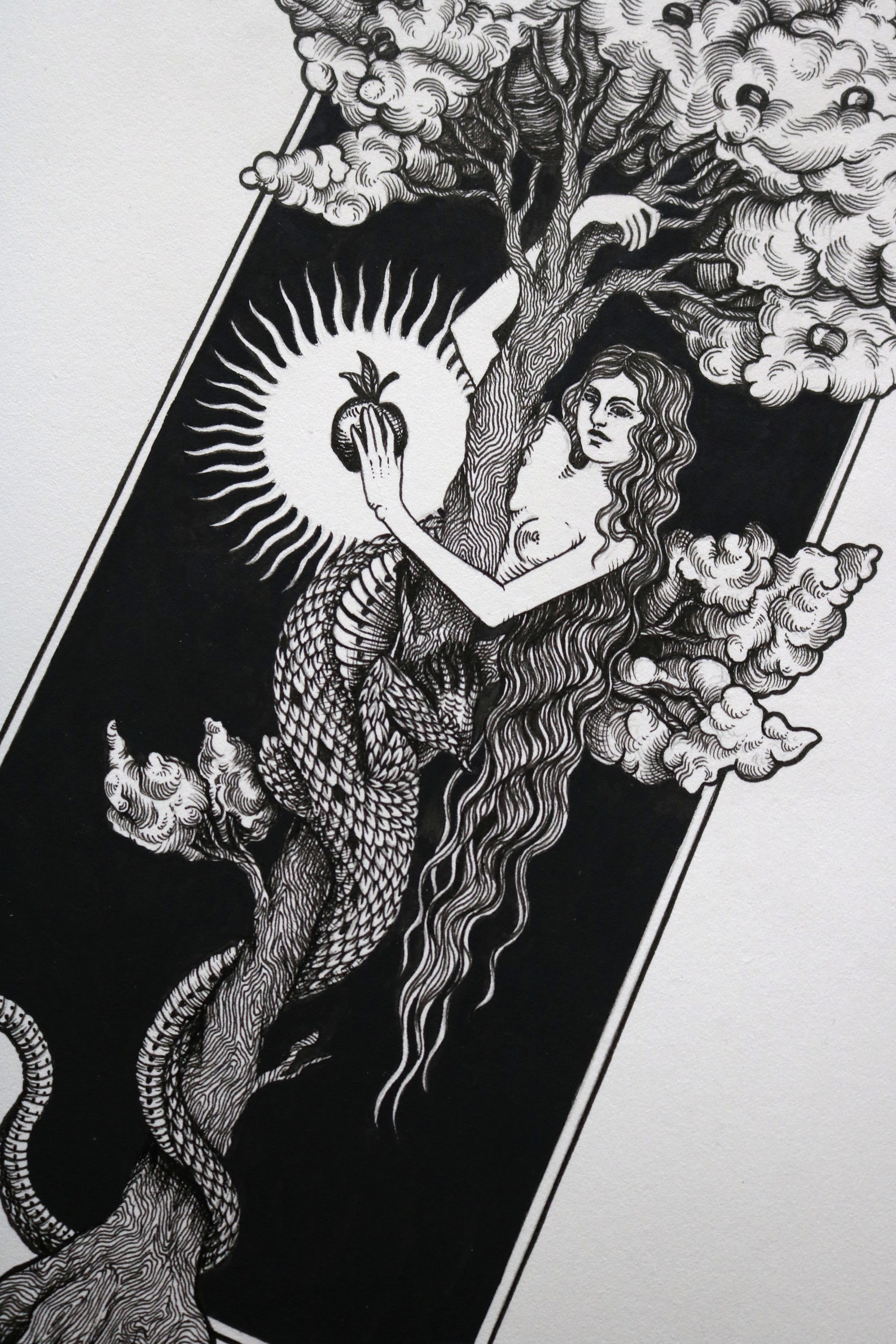 Original Ink Drawing original Sin - Etsy