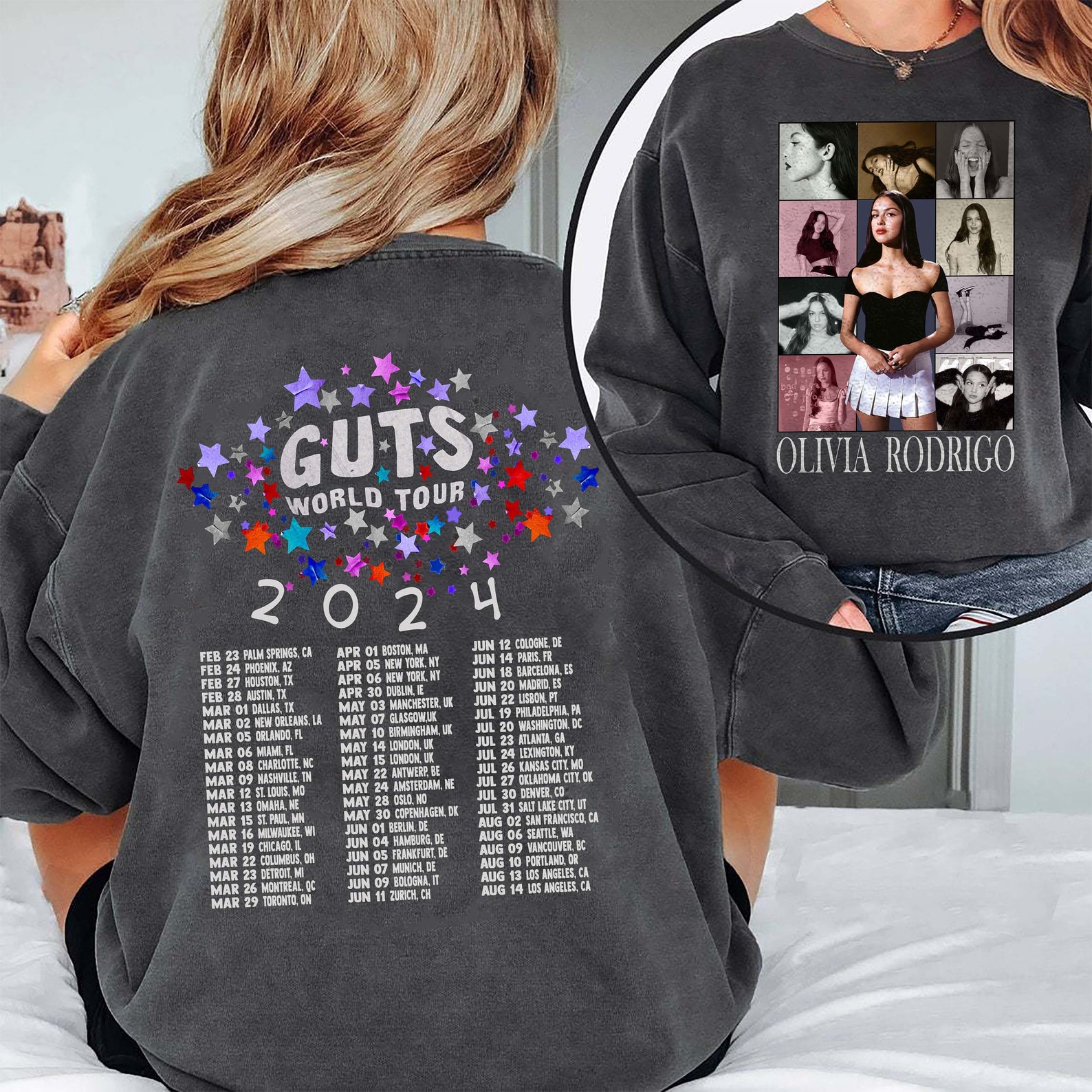 Olivia Guts Tour 2024 PNG, Olivia Rodrigo Guts Png, Olivia Track List ...