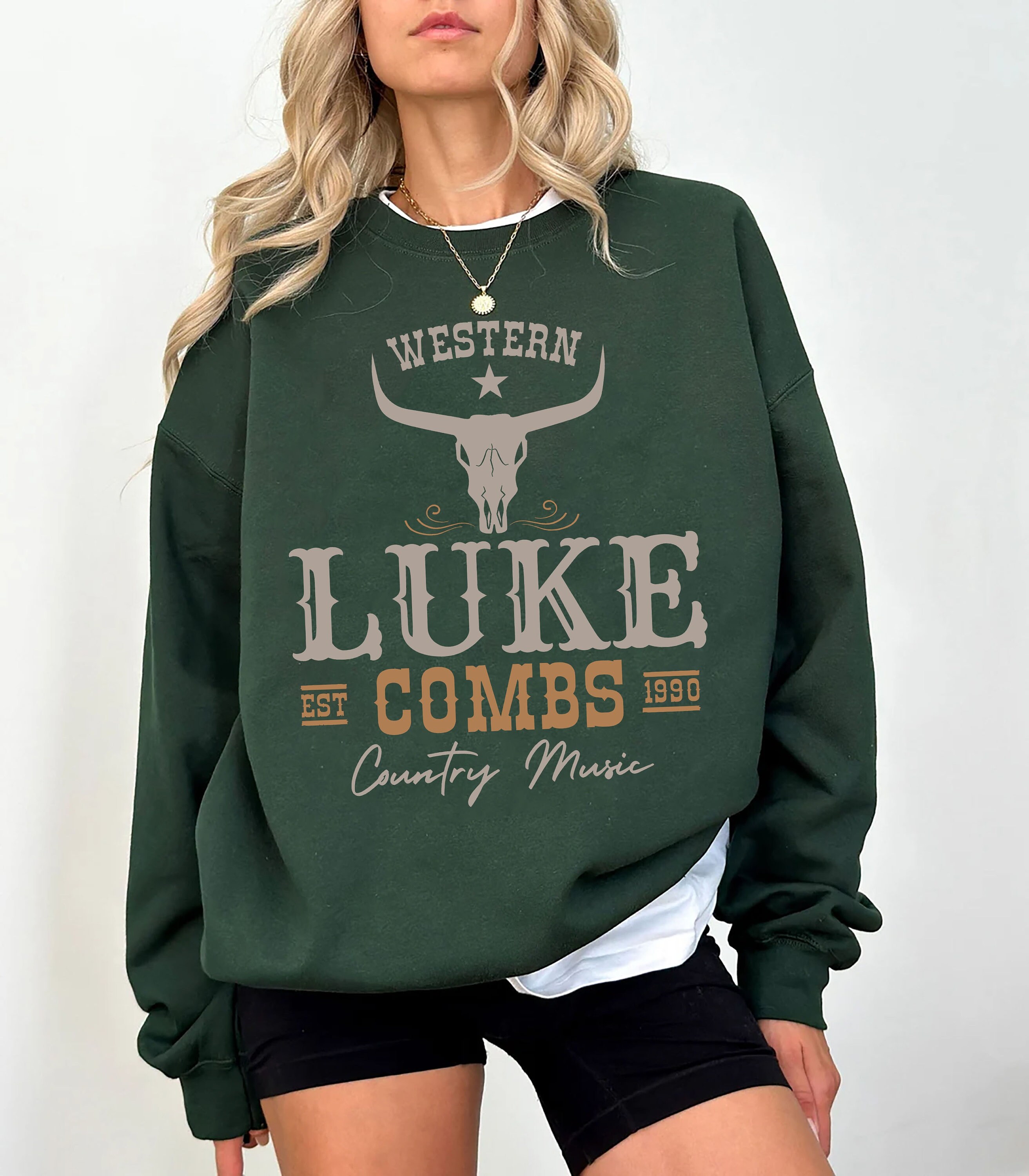 Vintage Combs Bullhead PNG, Country Music Png, Luke Combs Music Tour ...