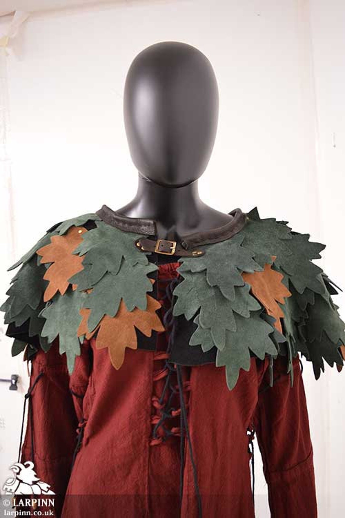 Keyleth Druid Suede Leaf Mantle Larp Cosplay Costume - Etsy UK