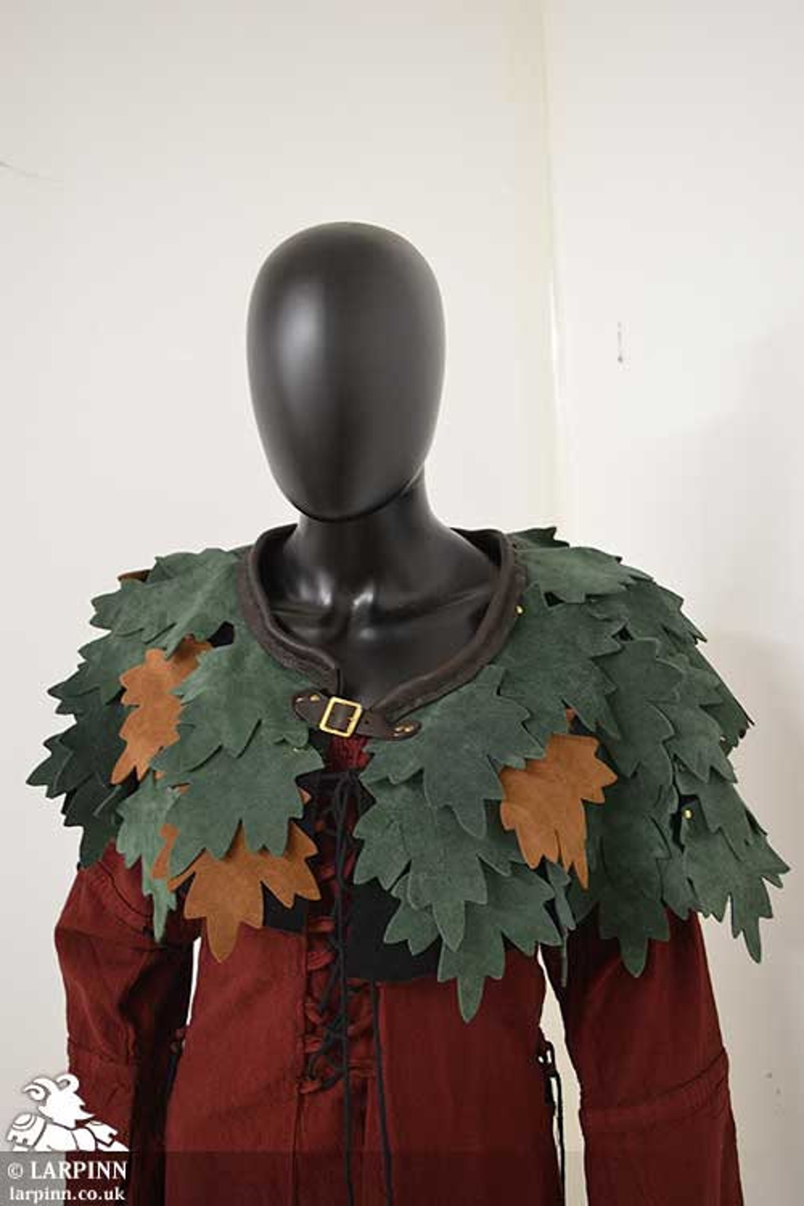 Keyleth Druid Suede Leaf Mantle Larp Cosplay Costume | Etsy
